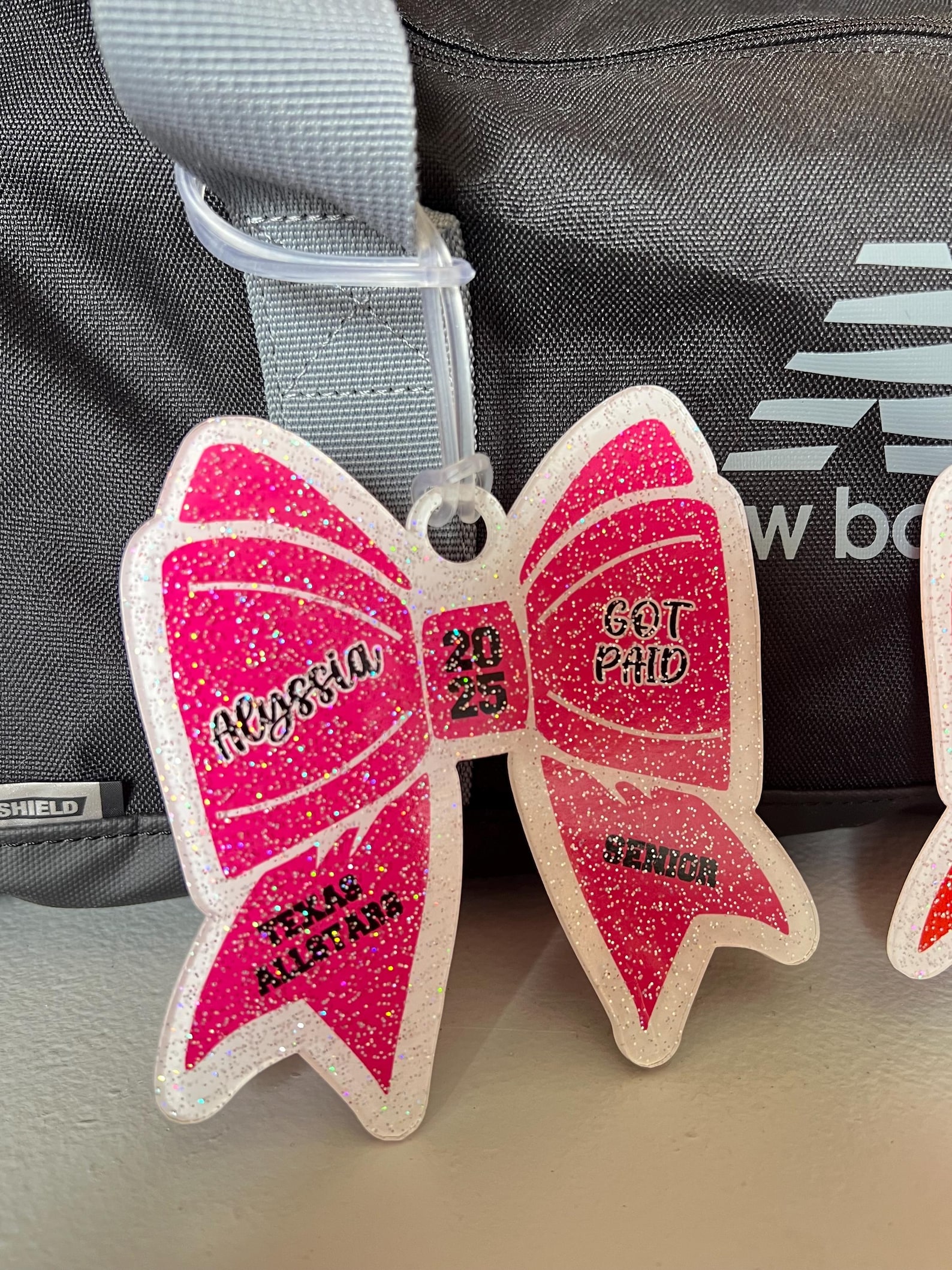 Cheer Bow Tag in Your Team Colors, Cheerleader Gift - Etsy