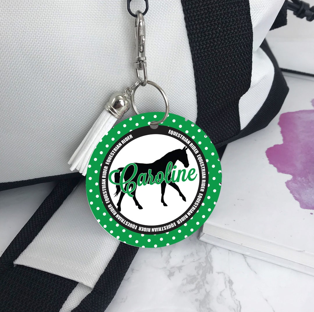 Personalized Horse Bag Tag: Equestrian Gift - Etsy