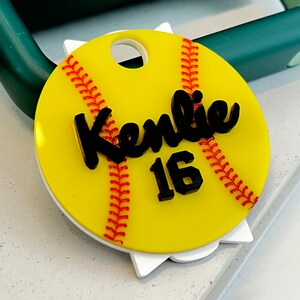 Softball Tumbler Topper, Personalized, Fits Stanley Tumblers 20oz, 30oz ...