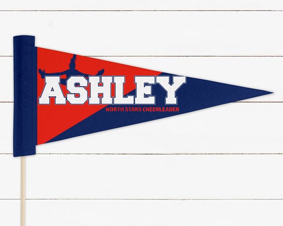 Cheerleader Felt Pennant Gifts for Cheerleaders Custom Name - Etsy