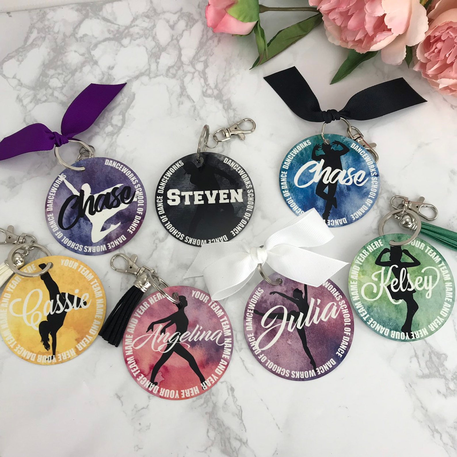 Male Ballet Dancer Bag Tag Aluminum Dance Gifts Watercolor - Etsy