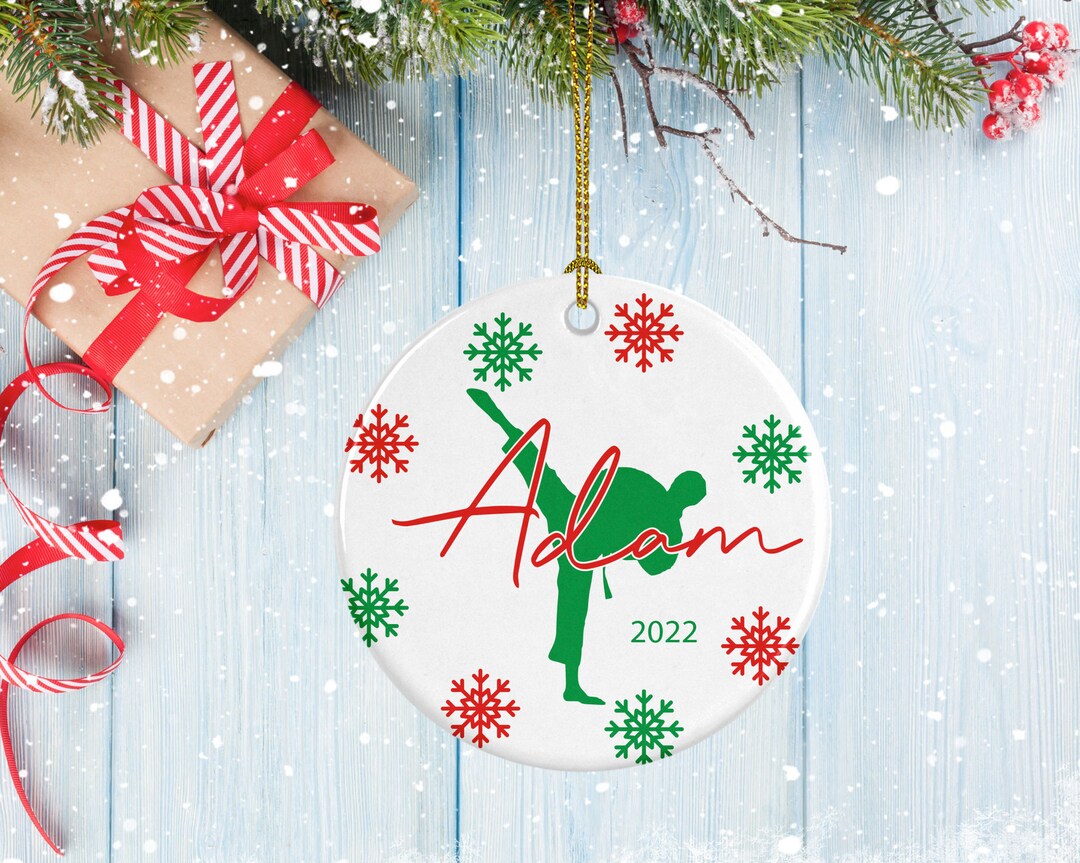 Karate Ornament, Porcelain Ornament, Karate Boy Design, Gifts for ...