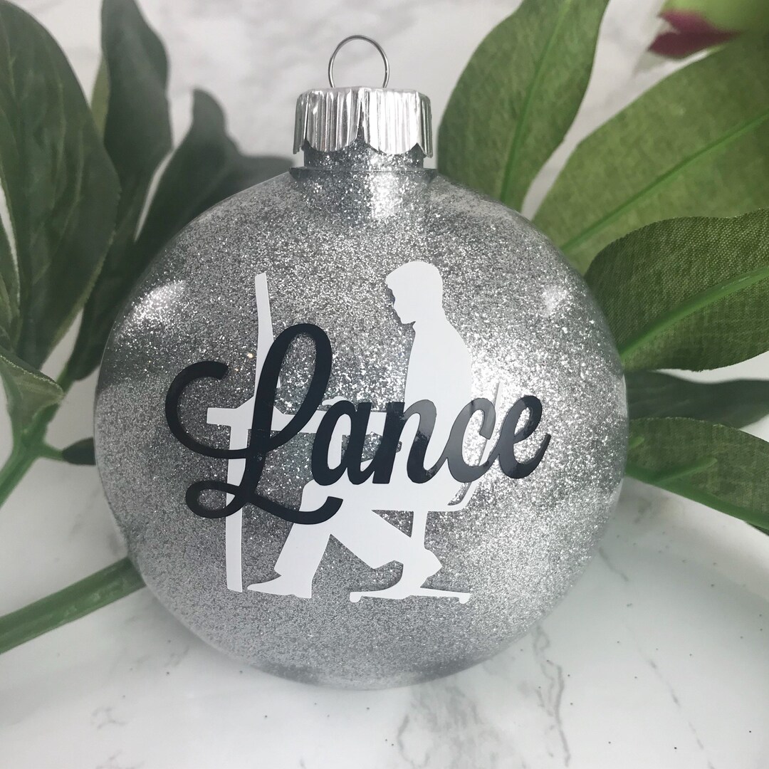 Computer Guy Glitter Ornament, Personalized Glitter Ornaments, Gamer ...