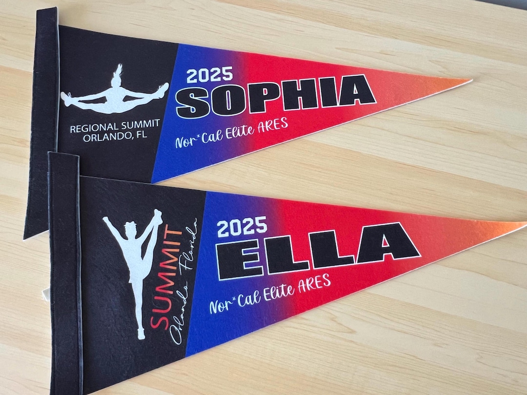 The Cheerleader Felt Pennant, Event Gift, Gifts for Cheerleaders ...