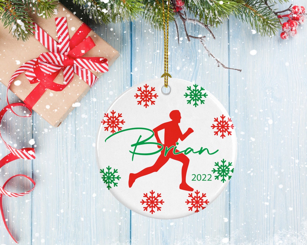 Personalized Runner Ornament: Porcelain Gift for Runners - Etsy