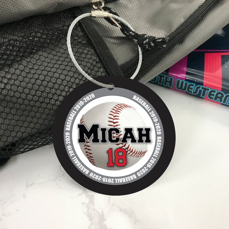 Baseball Bag Tag - Etsy