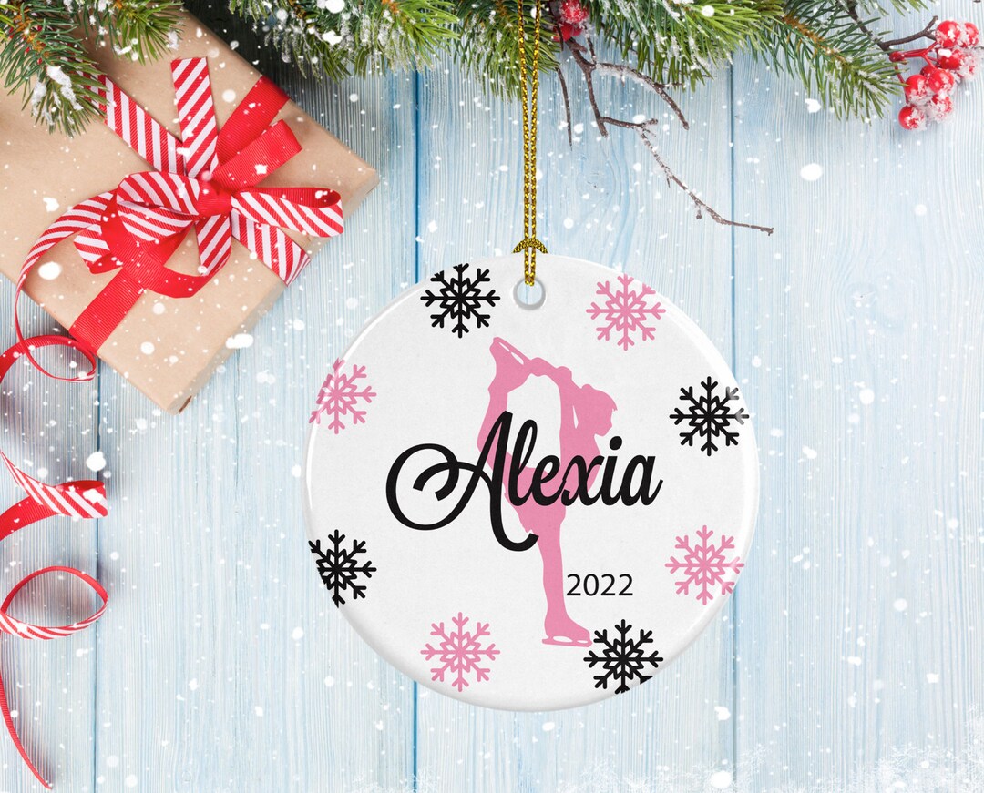 Personalized Figure Skating Ornament: Porcelain Beilman Design - Etsy