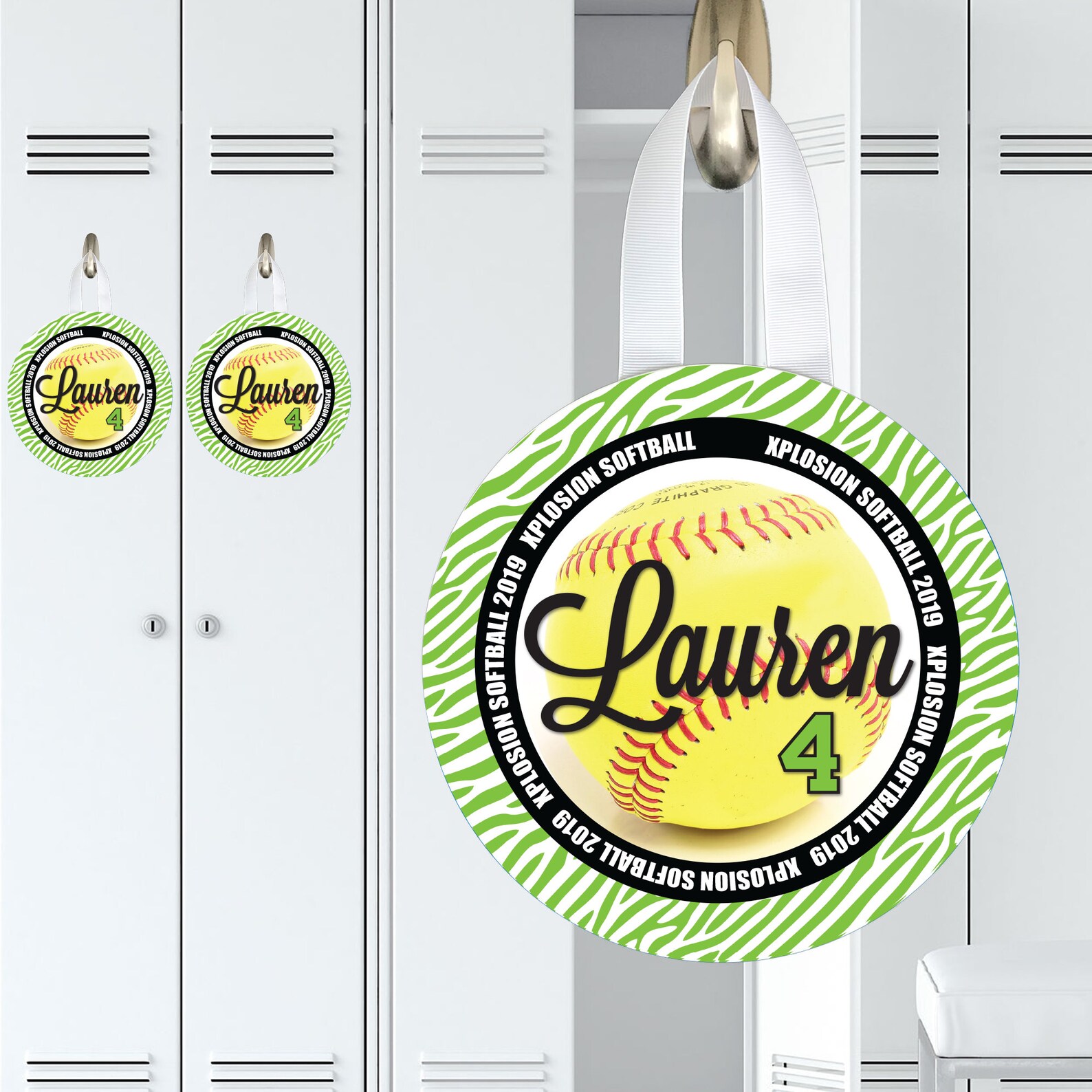 Softball Locker, Door, Wall Decoration, Personalized, Monogrammed - Etsy