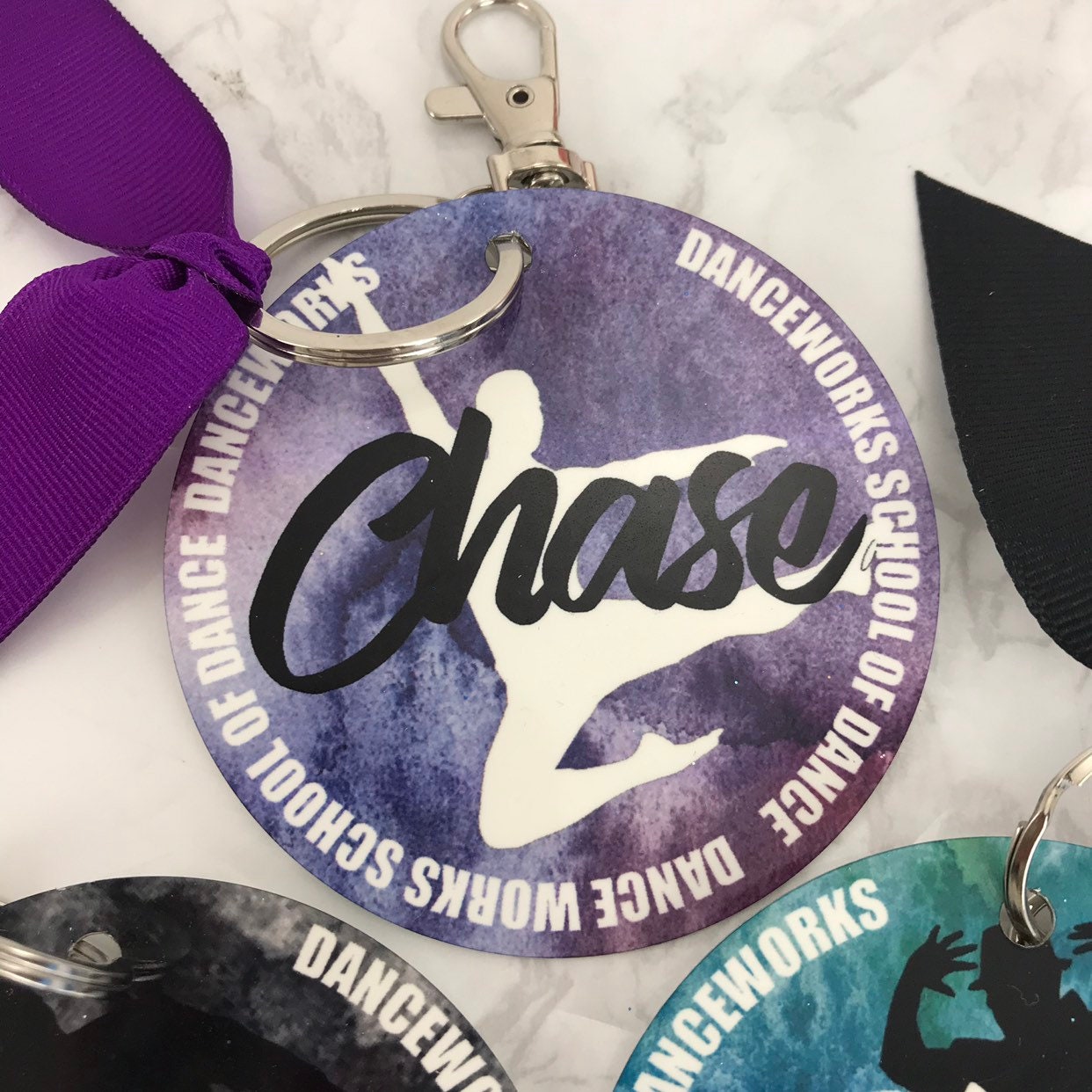 Male Ballet Dancer Bag Tag Aluminum Dance Gifts watercolor | Etsy