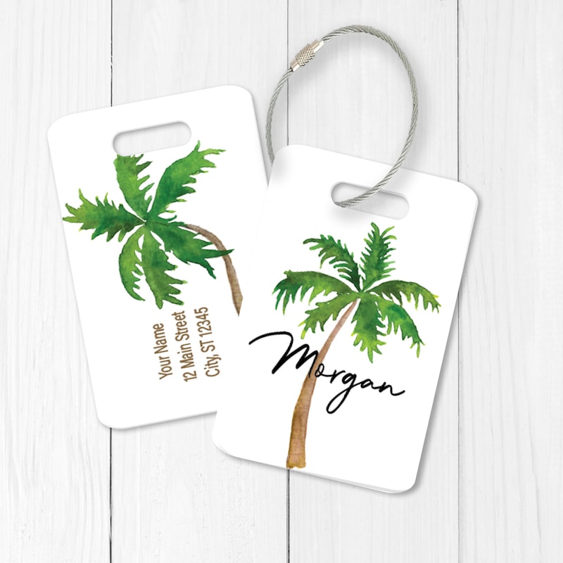 Tropical Name Tag - Etsy