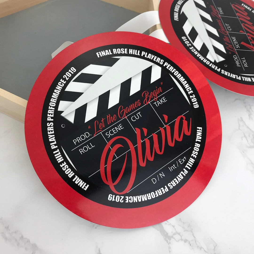 Drama Acting Clapper Board Locker, Door, Wall Decoration, Personalized ...