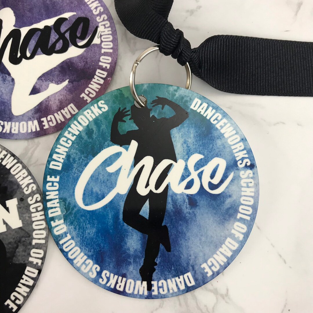 Male Jazz Dancer Bag Tag, Aluminum, Dance Gifts, Watercolor ...