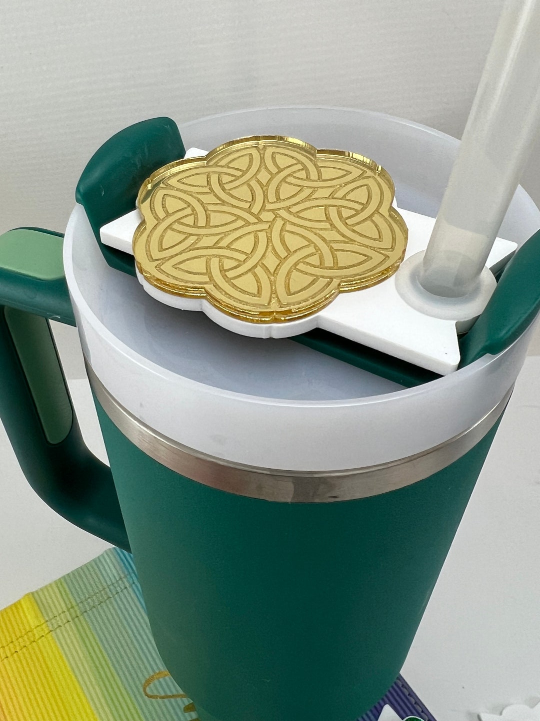 Irish Knot Tumbler Topper, Personalized, Fits Stanley Tumblers 20oz ...
