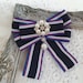 Red White Blue Bow Brooch With Pearls Ribbon Bow Broach - Etsy