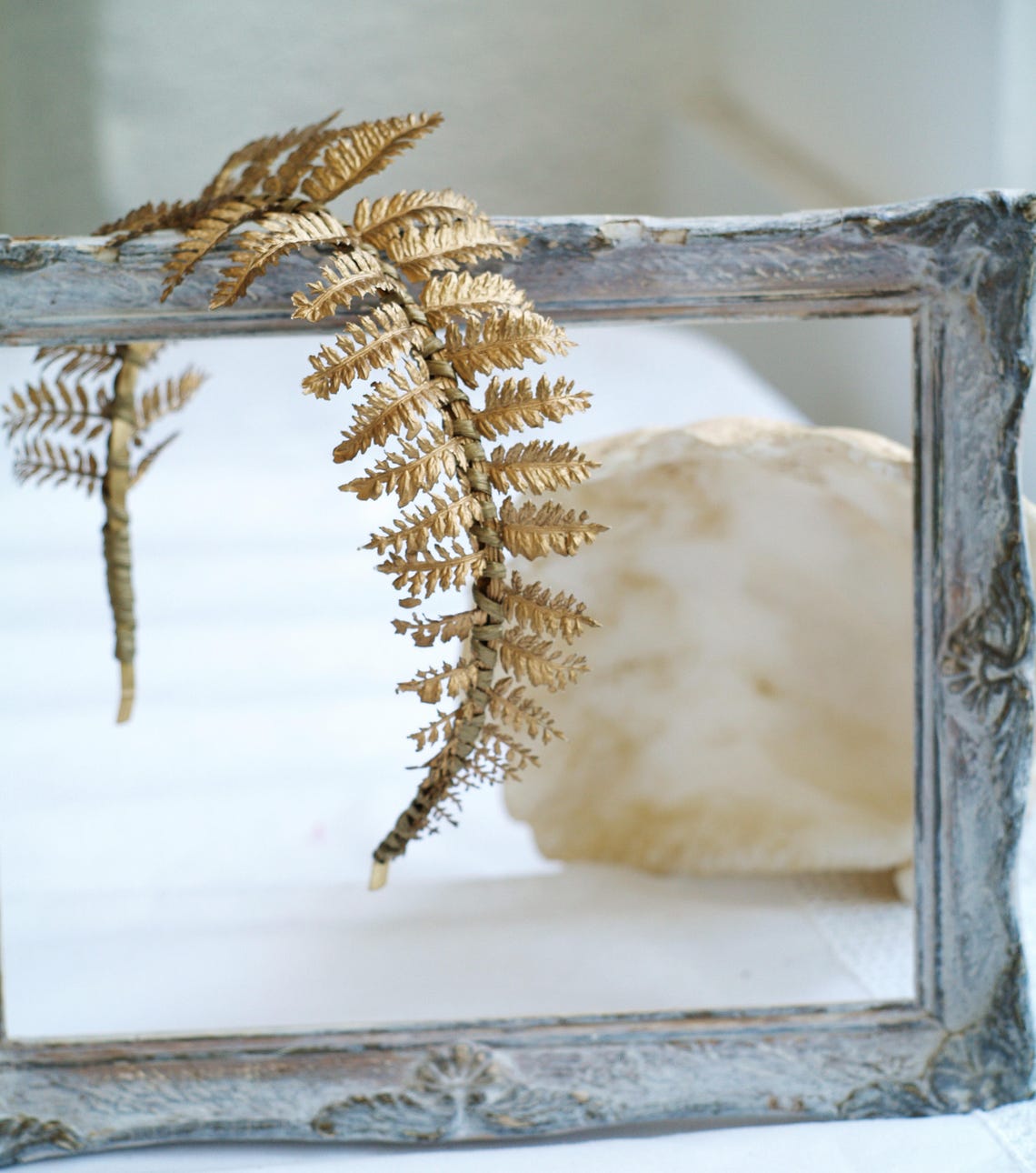 Leaf headband Fern headpiece Floral crown Gold leaf crown | Etsy