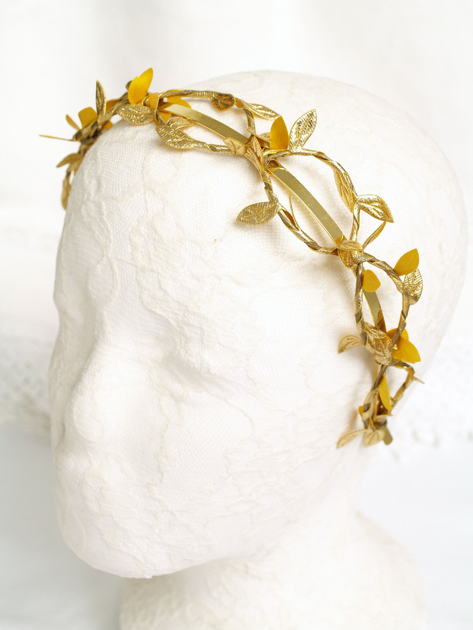 Gold Leaf Crown Leaf Crown Bridal Crown Greece Headband | Etsy