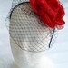 Large Red Flower Fascinator Red Rose Head Piece Flower - Etsy UK