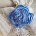 Blue Flower Brooch Light Blue Flower Hair Clip Small Flower - Etsy