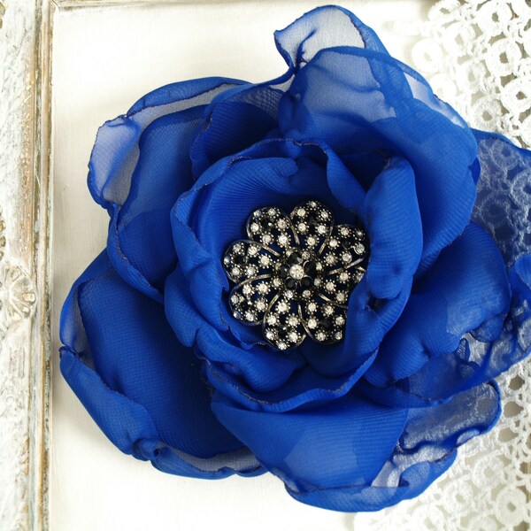 Royal Blue Corsage - Etsy