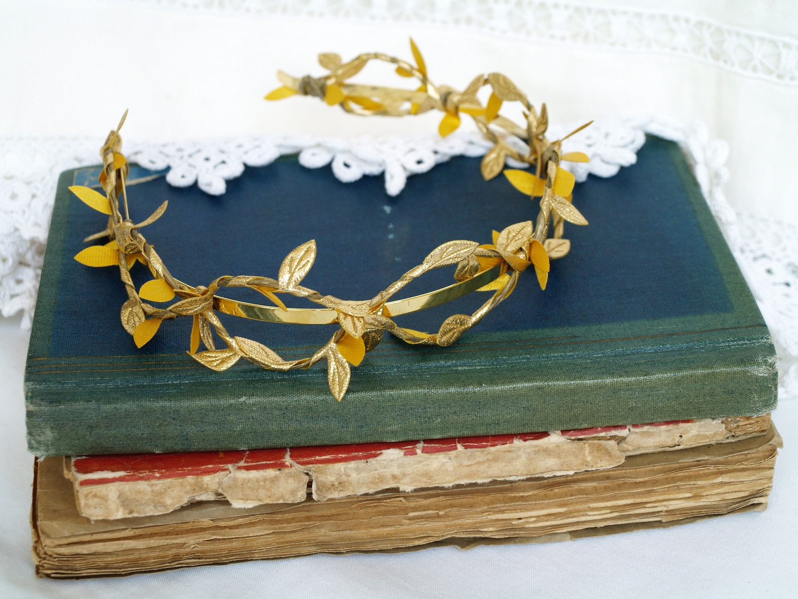 Gold Leaf Crown Leaf Crown Bridal Crown Greece Headband | Etsy