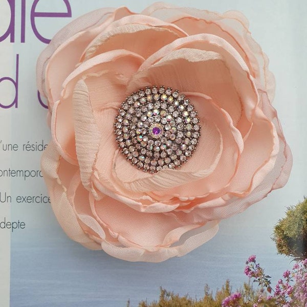 Peach Brooch - Etsy UK