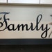 Large Family Sign Made Out of Thick Steel and Powdercoated Black FAMILY ...