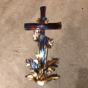 Cross Wall Decor, Cross Metal Wall Sign, Metal Wall Crosses for Home ...