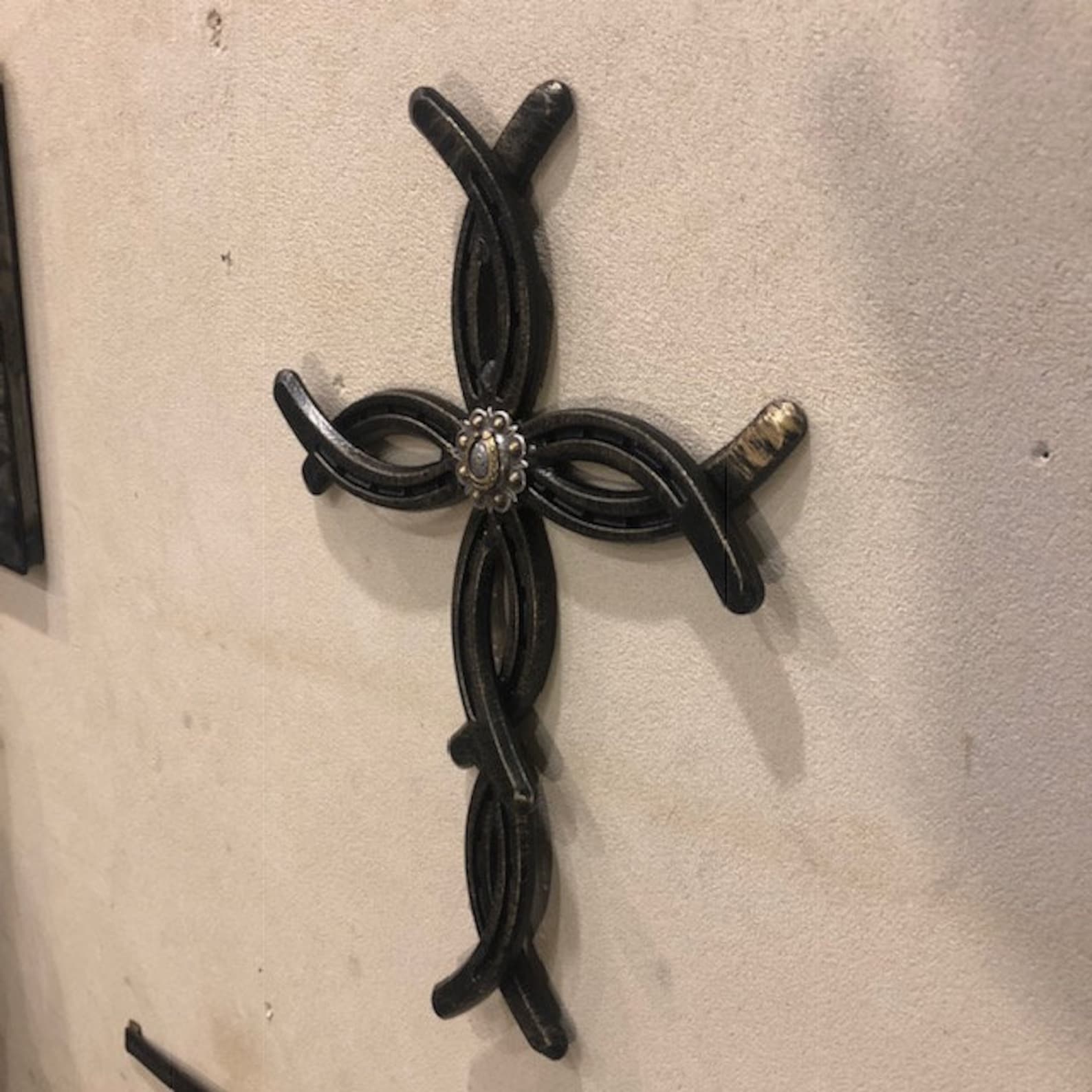 Horse Shoe Cross or Jesus Fish Horseshoe Cross Infinity Cross Home ...