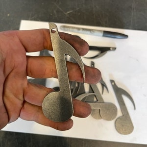 Music Note 12 Pack Decorative Steel Musical Notes With a Hole Blank ...