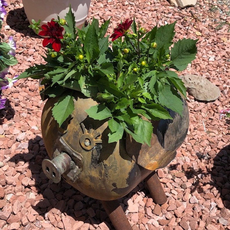 Propane Tank Pig Planter Metal Art Pig Planter Made Form | Etsy