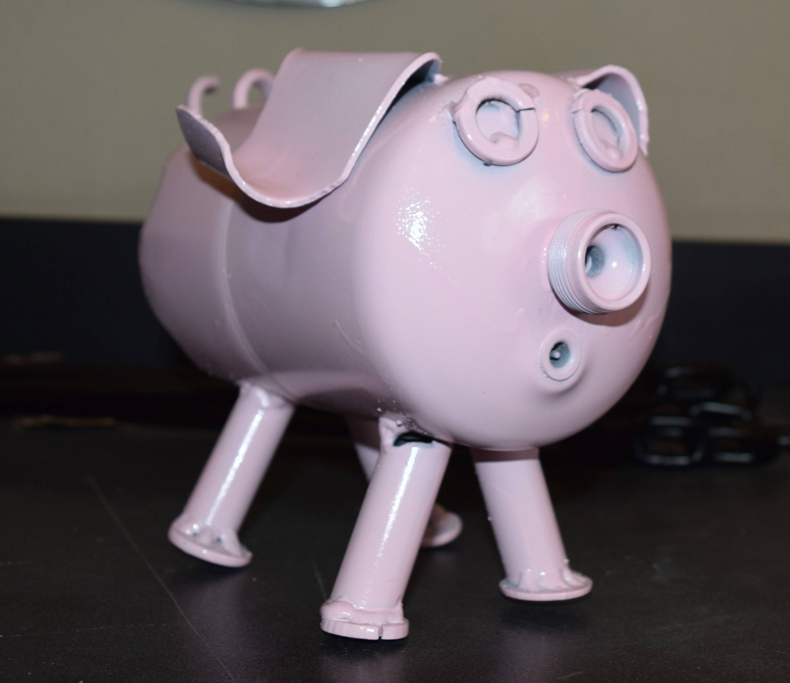 Piggy Bank Made From Recycled Propane Tank Up-cycled Baby Gift - Etsy ...