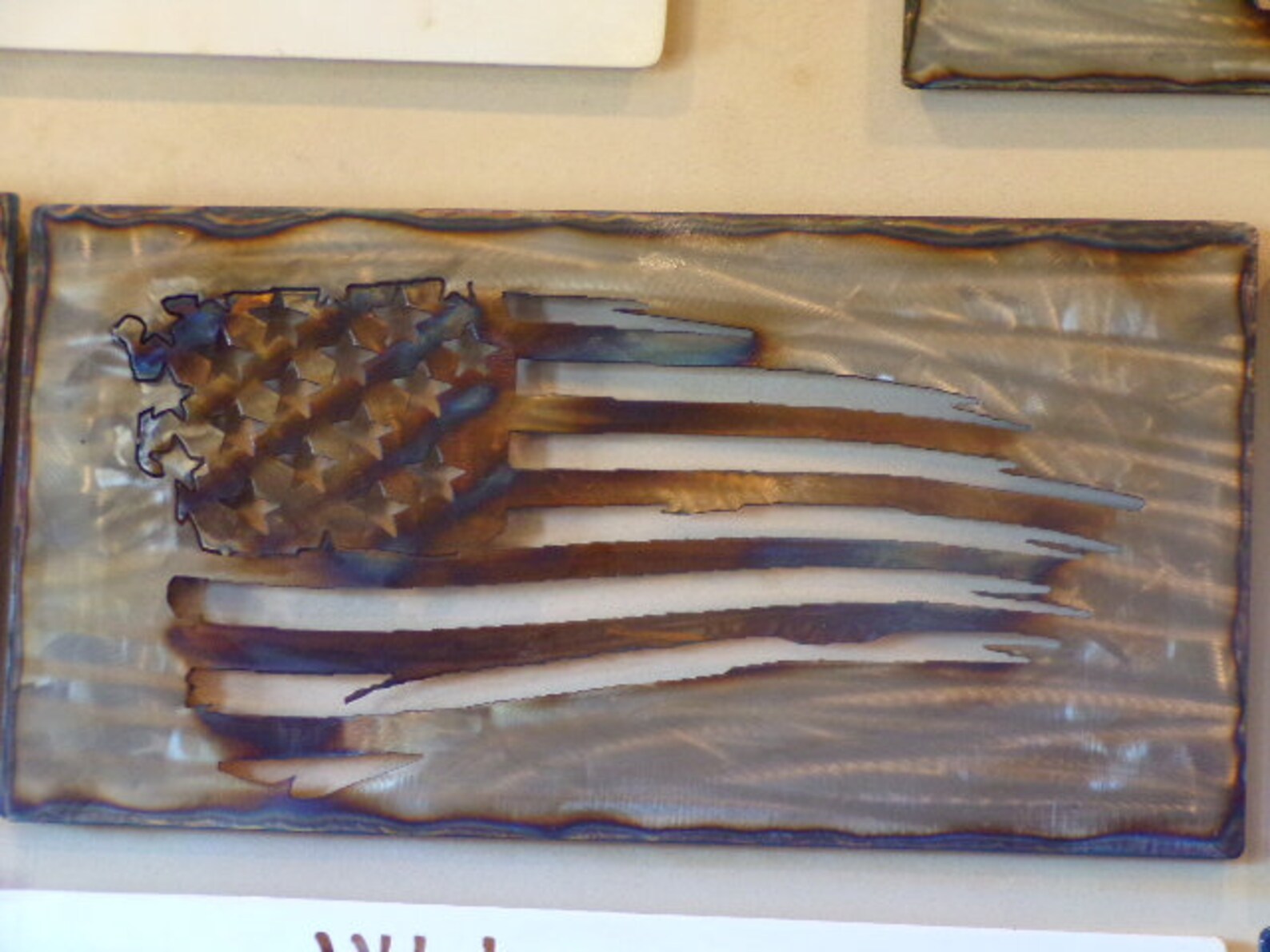 American Flag Metal sign distressed US flag united states flag | Etsy