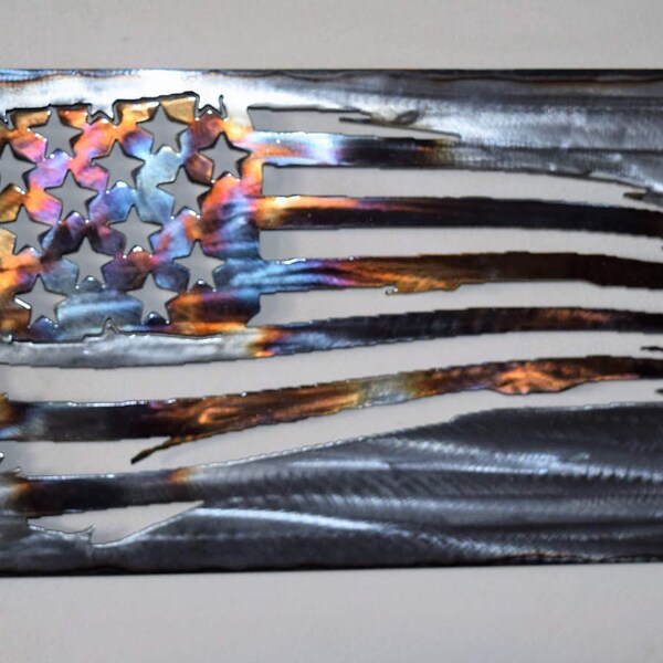 Large Metal American Flag Outdoor - Etsy
