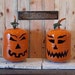 Jack-o-lantern Upcycled Helium Metal Pumpkin Yard Art Pumpkin Yard ...