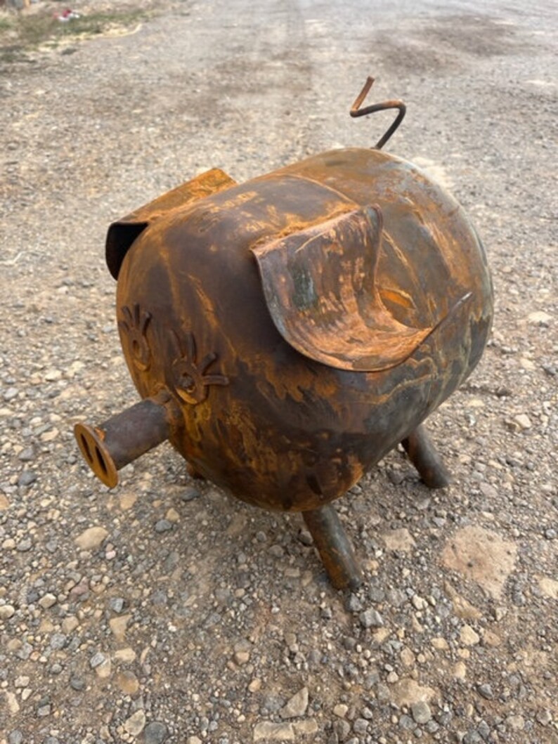 Propane Tank Pig Metal Art Pig Made Form Upcycled Propane Tank - Etsy