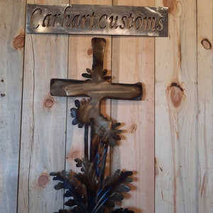 Cross Wall Decor, Cross Metal Wall Sign, Metal Wall Crosses for Home ...