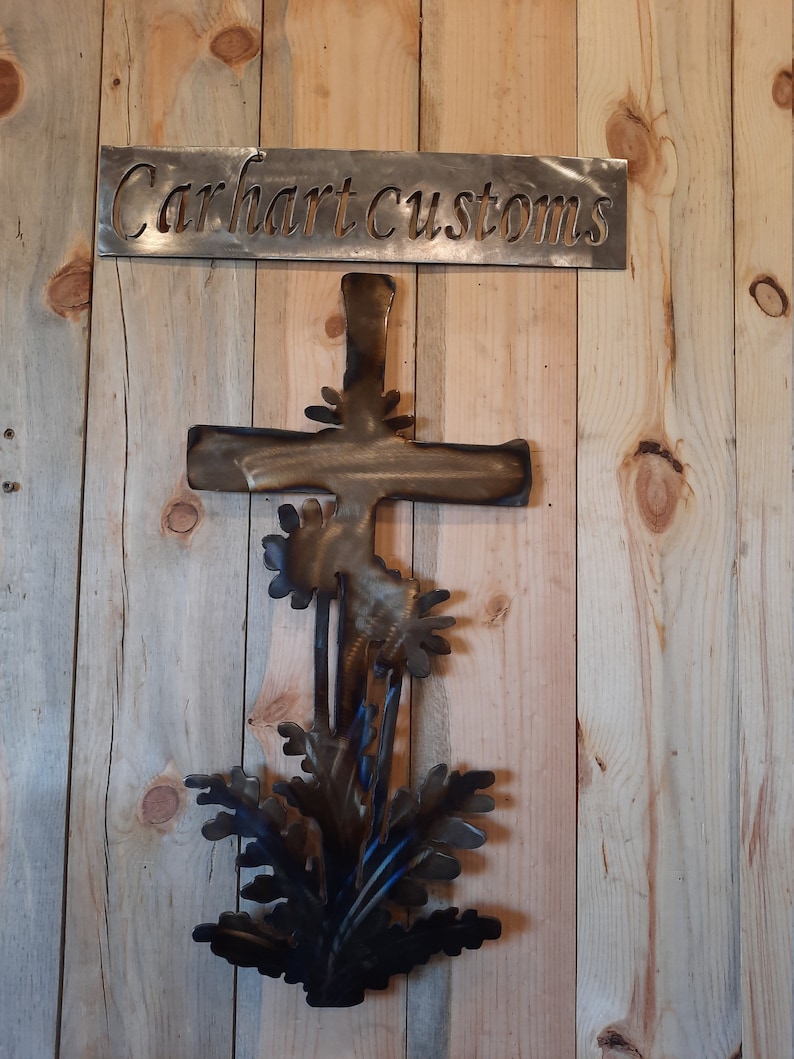 Cross Wall Decor Cross Metal Wall Sign Metal Wall Crosses | Etsy