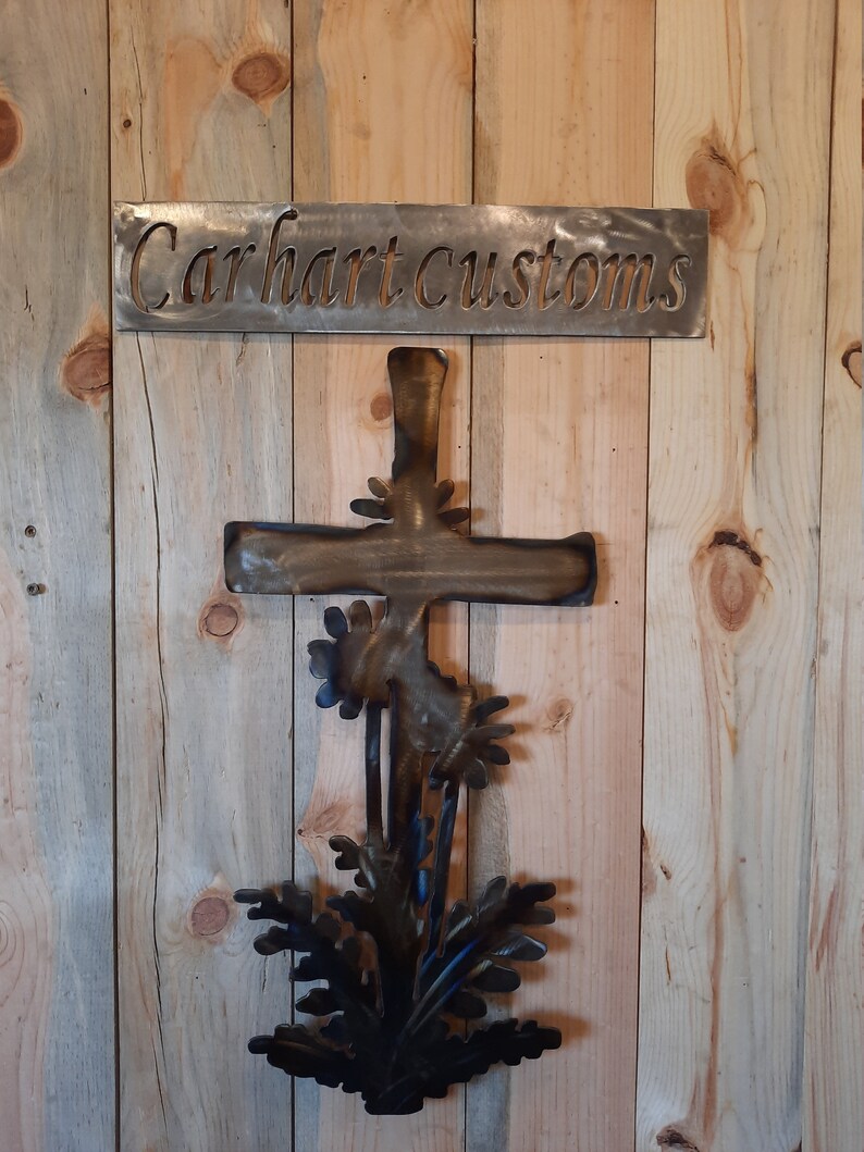 Cross Wall Decor Cross Metal Wall Sign Metal Wall Crosses | Etsy