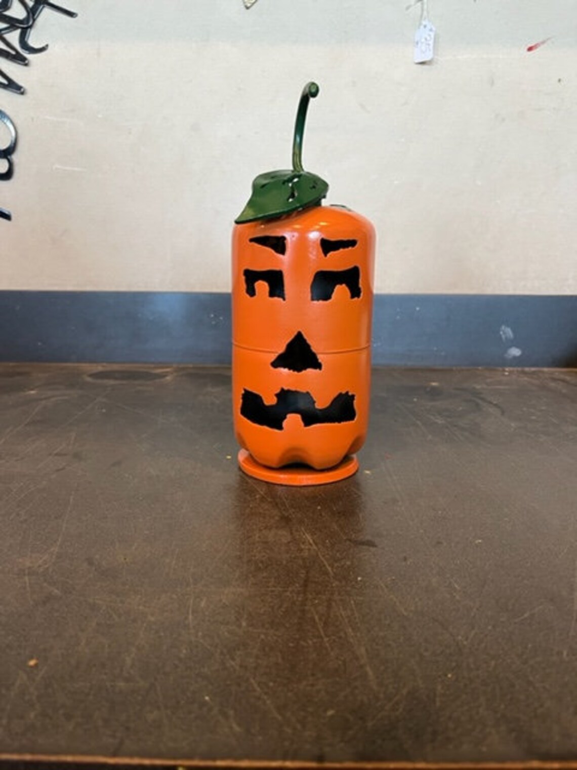 Pumpkin Upcycled Propane Tank Metal Pumpkin Yard Art Jack-o-lantern ...