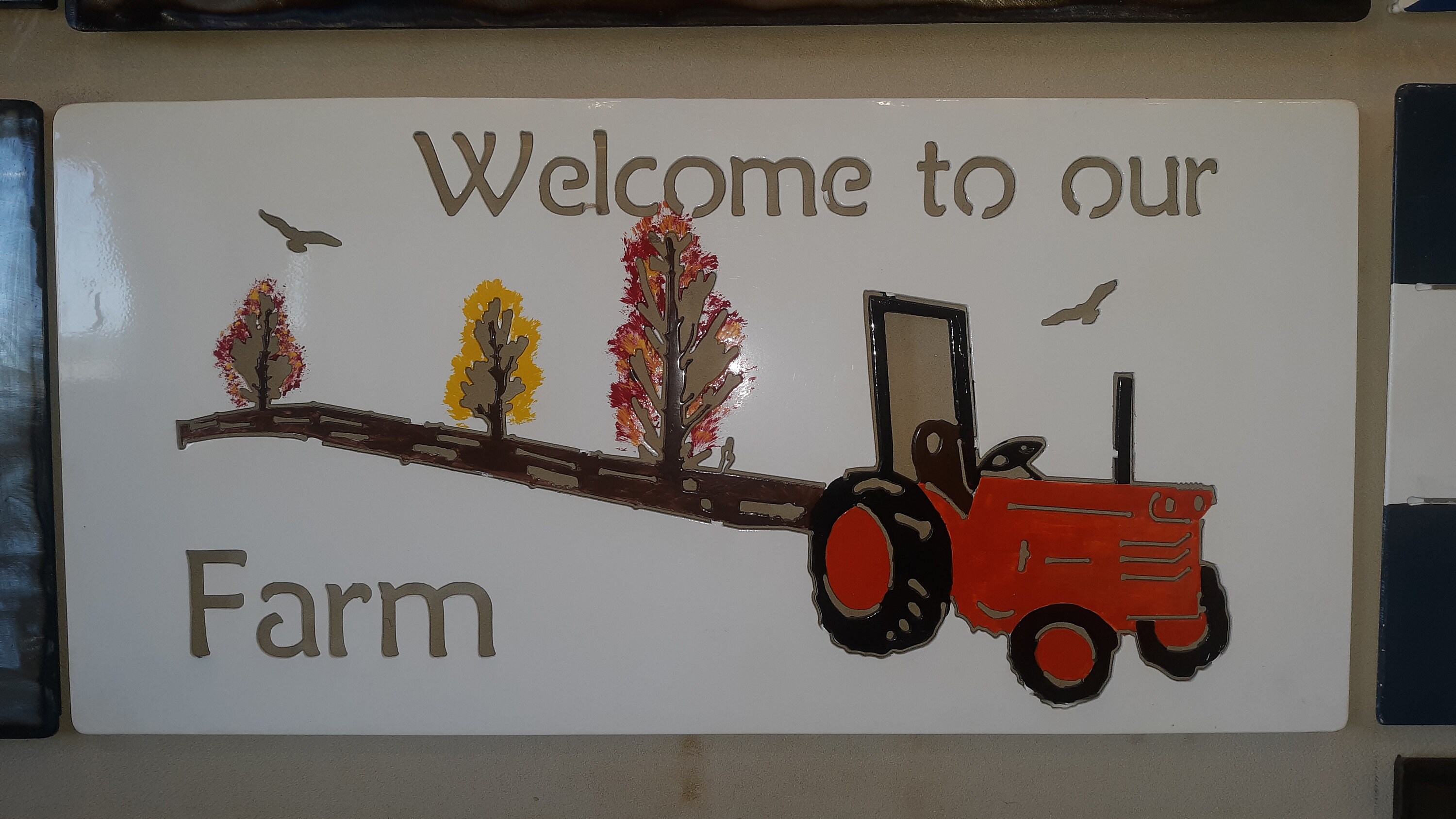 Kubota Sign Welcome to Our Farm Welcome Sign - Etsy
