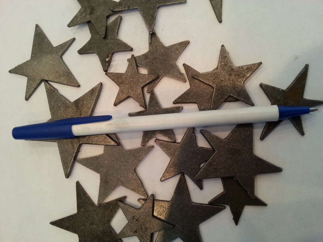 20 Smaller Random Decorative Metal Stars at a Time! Unfinished 20 Blank ...