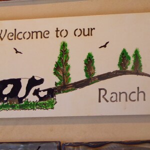 Welcome to Our Ranch Metal Sign - Etsy
