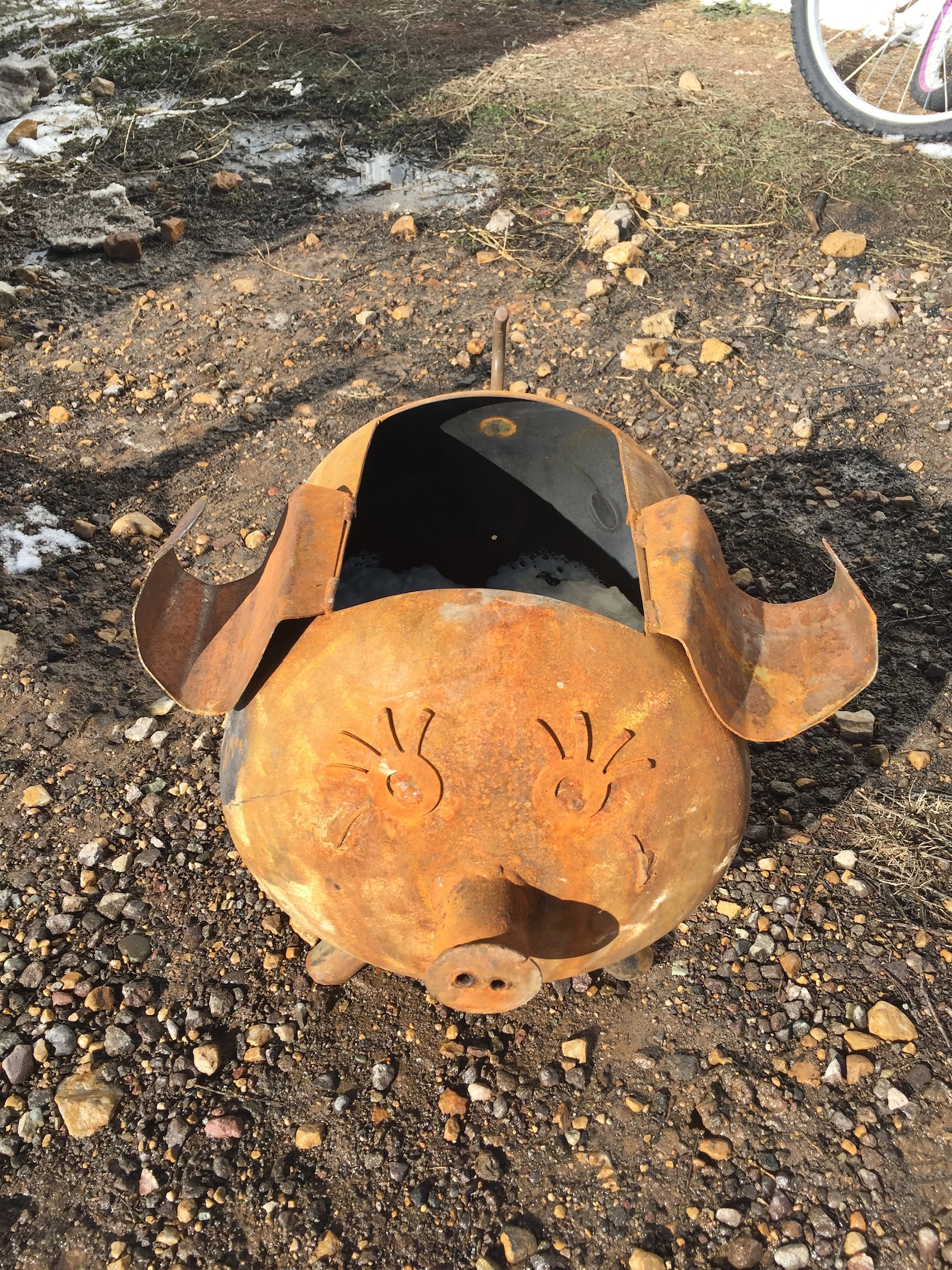 Propane Tank Pig Planter Metal Art Pig Planter Made Form | Etsy