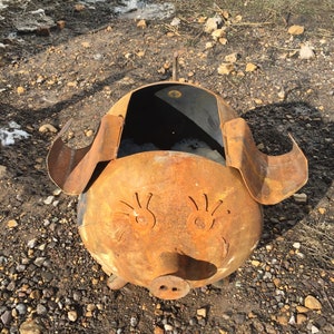 Propane Tank Pig Planter Metal Art Pig Planter Made Form Upcycled ...