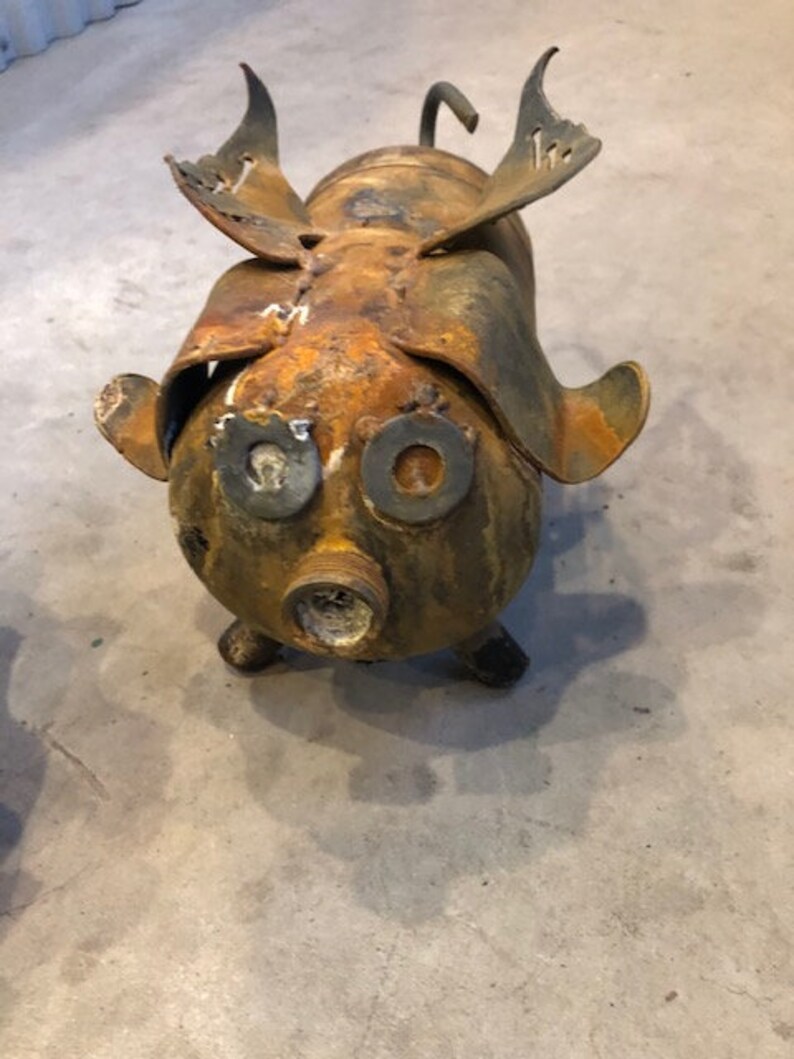 Propane Pig With Wings When Pigs Fly Upcycled Pig Made From - Etsy