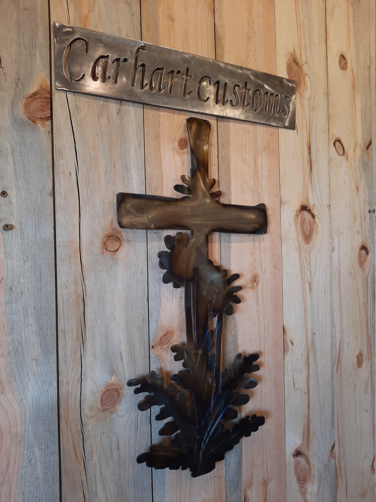 Cross Wall Decor Cross Metal Wall Sign Metal Wall Crosses | Etsy