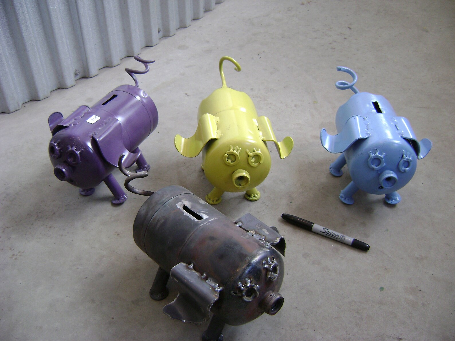 Piggy Bank Made From Recycled Propane Tank Up-cycled Baby Gift - Etsy ...