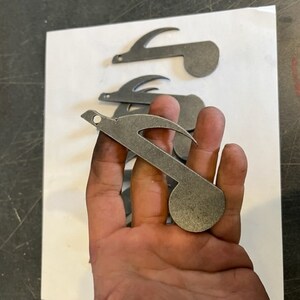 Music Note 12 Pack Decorative Steel Musical Notes With a Hole Blank ...