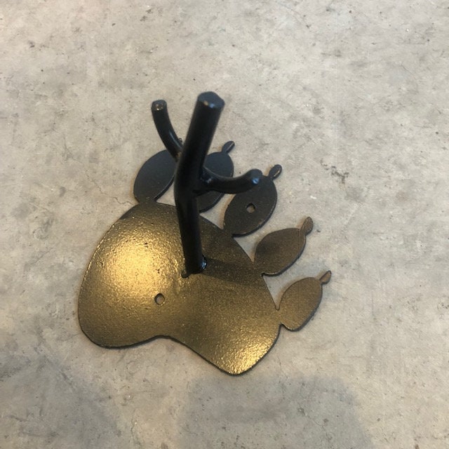 Steel European Wall Mount Bear Paw Bear Print Bracket Perfect | Etsy