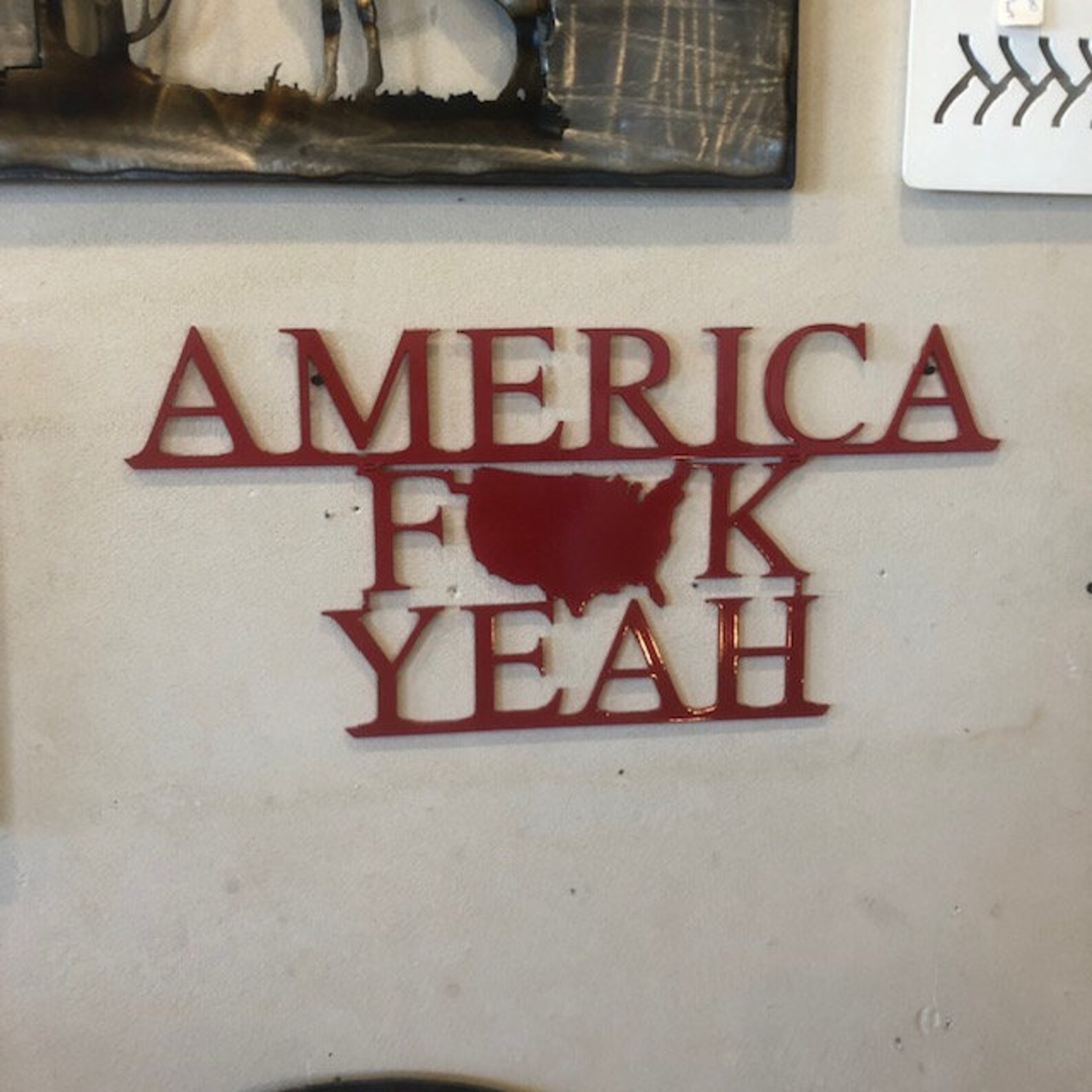 America Metal Sign Merica Fuck Yeah Sign Usa Fck Yeah Sign Etsy